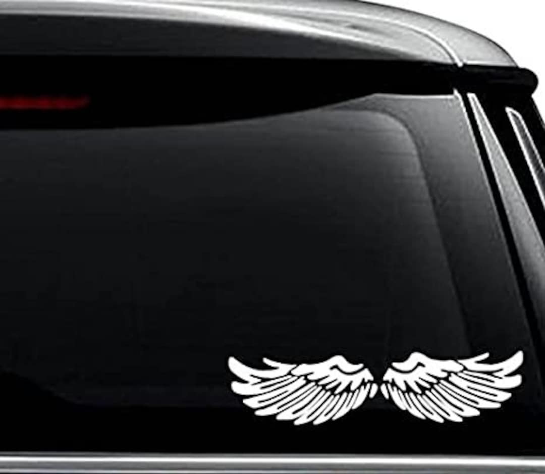 Angel Wings Christian - Decal Sticker for Use on Laptop, Helmet, Car ...