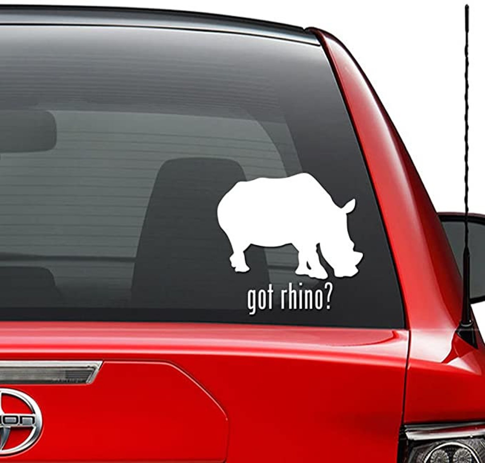 Got Rhino Safari Vinyl Decal Sticker Car Truck Vehicle Bumper Window ...