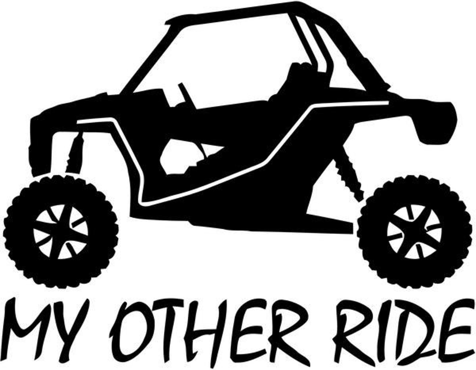 My Other Ride Utv Vinyl Decal Sticker Car Truck Vehicle Bumper Window ...