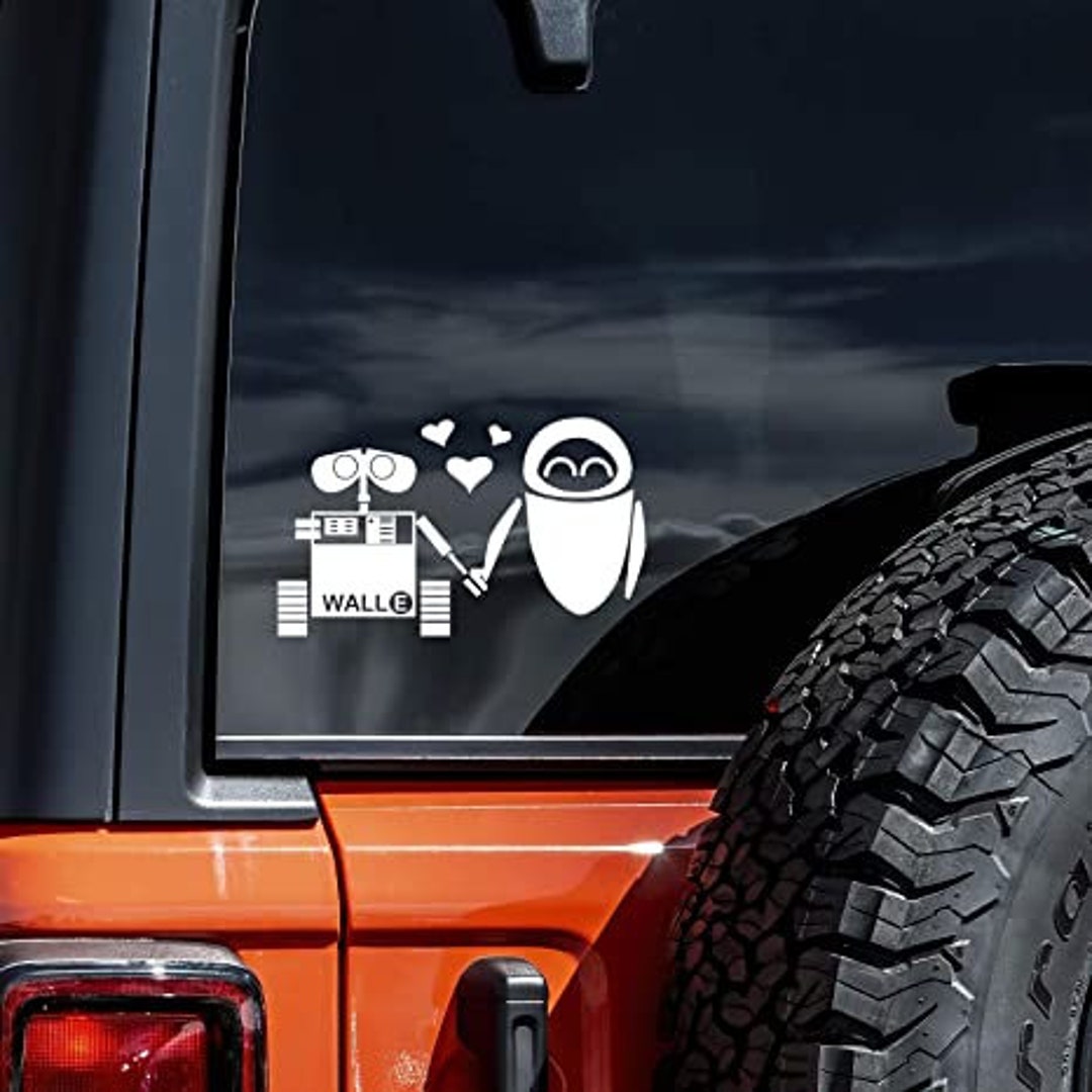Made in USA - Love Wall-e Vinyl Decal Sticker Cars Trucks Vans Walls ...