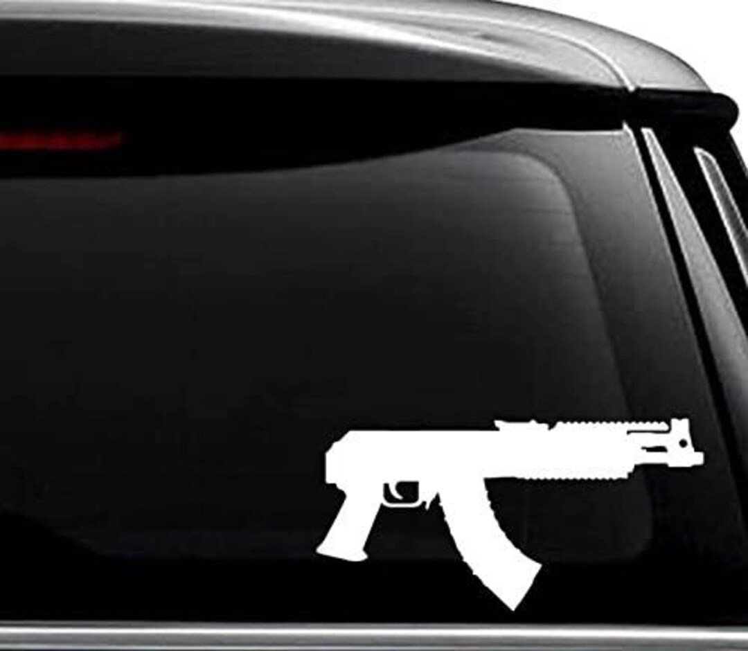Mini Draco AK47 Pistol Gun - Decal Sticker for Use on Laptop, Helmet ...