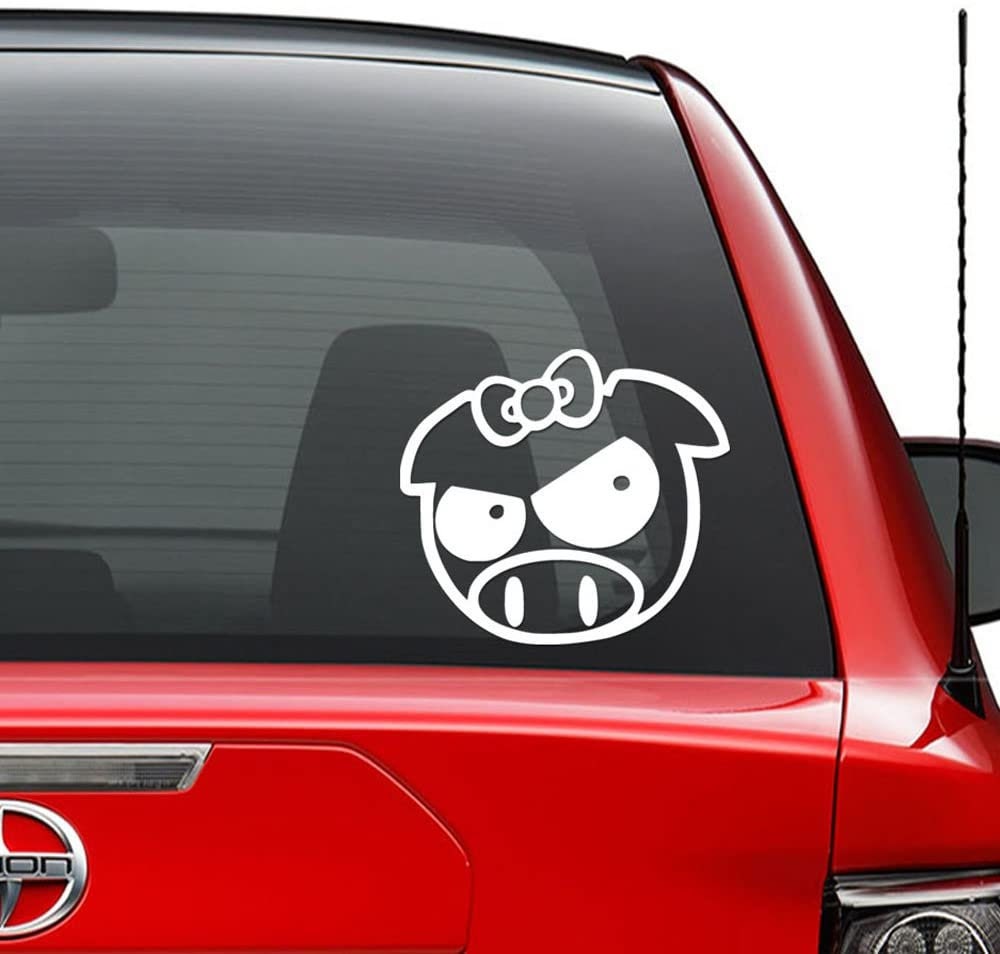 Rally Racing Pig Piggie Girl Japanese JDM Vinyl Decal Sticker - Etsy