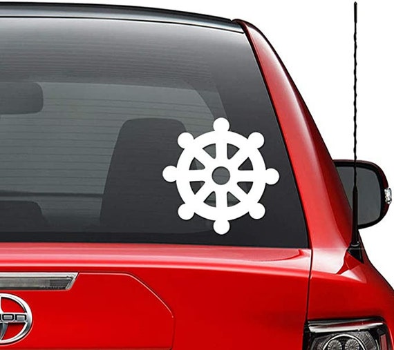 Dharma Wheel Indian Buddhism Vinyl Decal Sticker Car Truck | Etsy