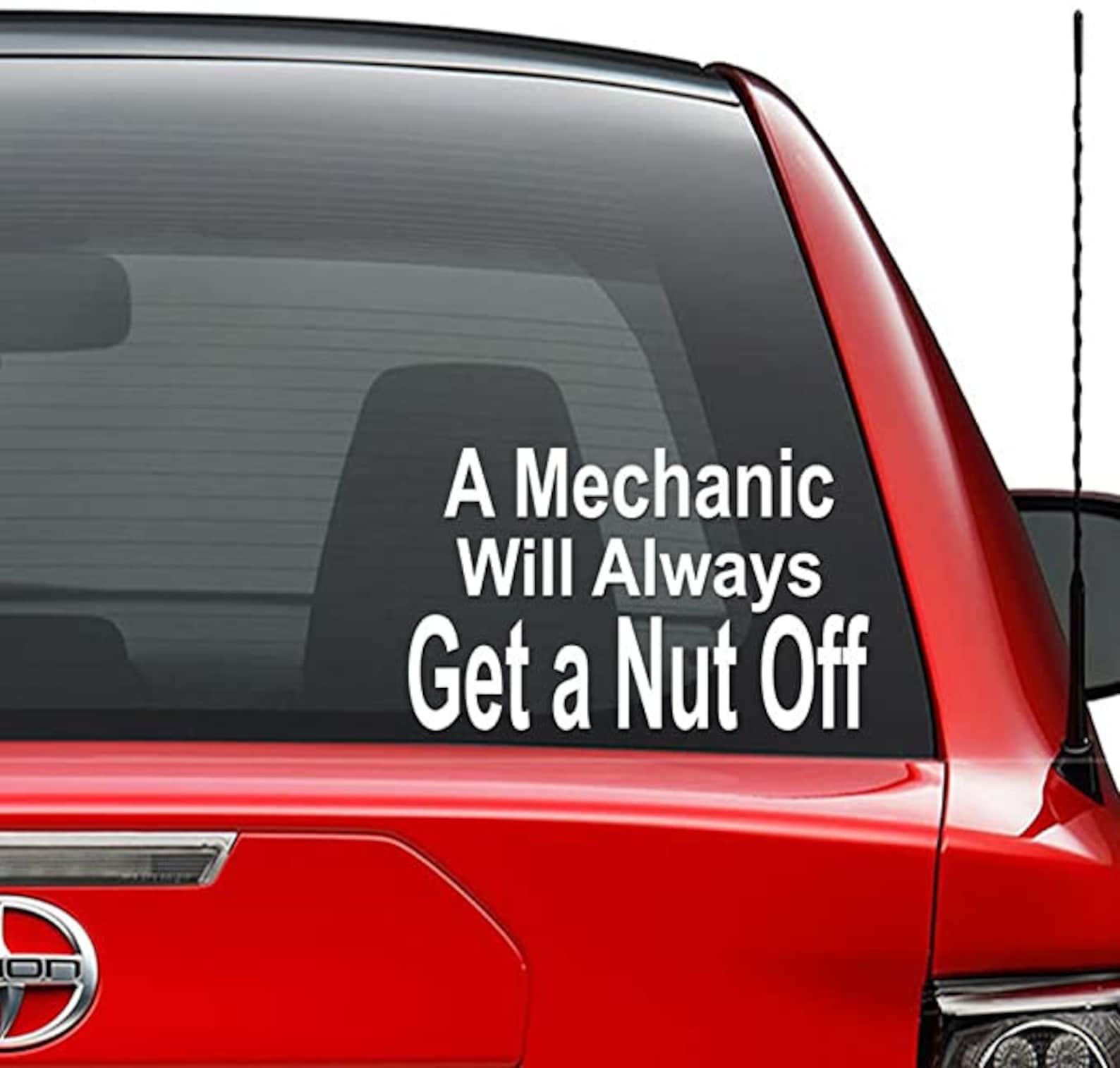 Funny Mechanic Nut Vinyl Decal Sticker Car Truck Vehicle - Etsy