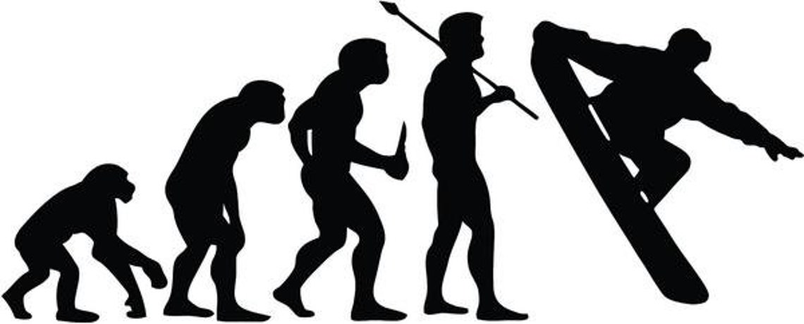 Evolution Snowboarding 2 Vinyl Decal Sticker Car Truck Vehicle Bumper ...