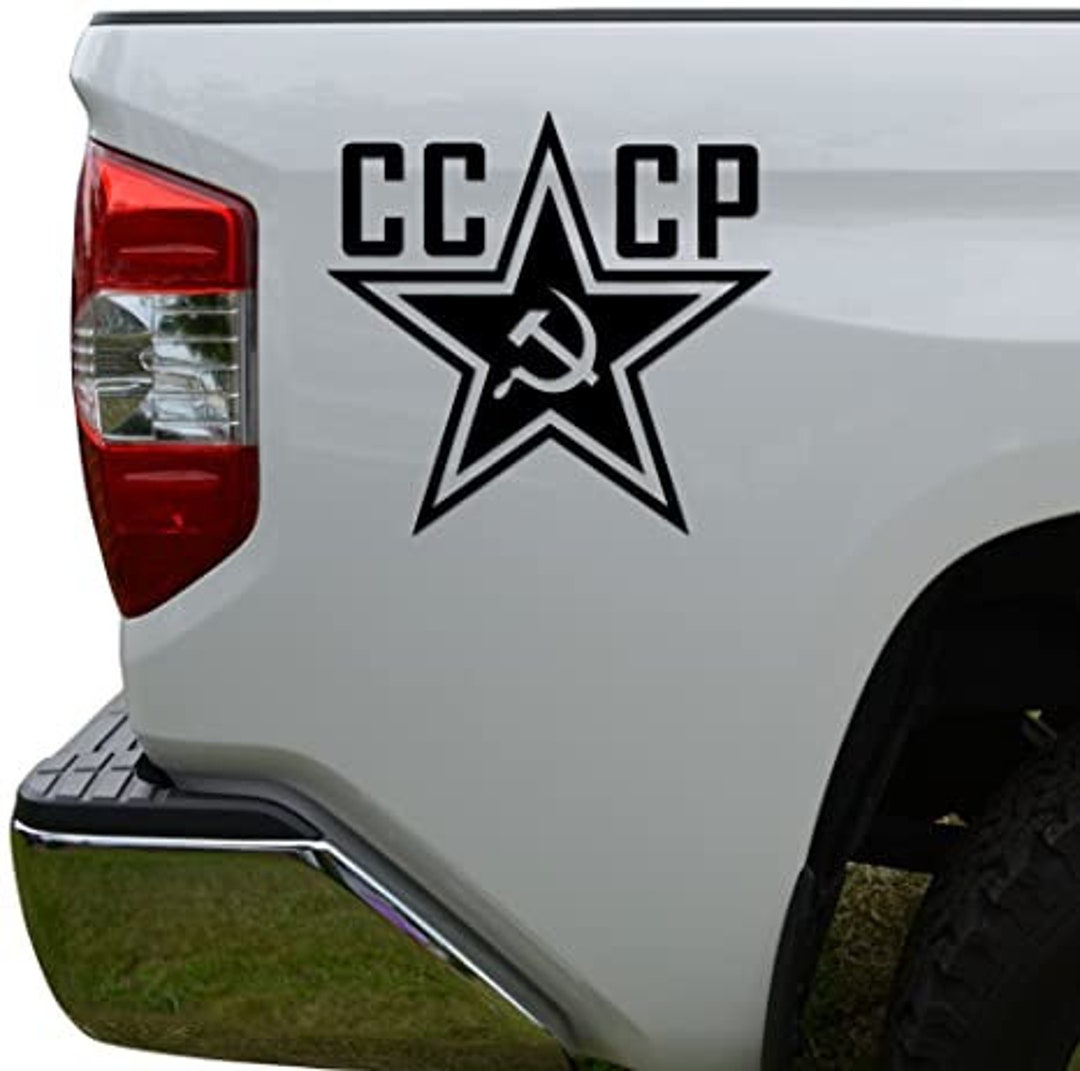 CCCP Russian Star Die Cut Vinyl Decal Sticker for Car Truck Motorcycle ...