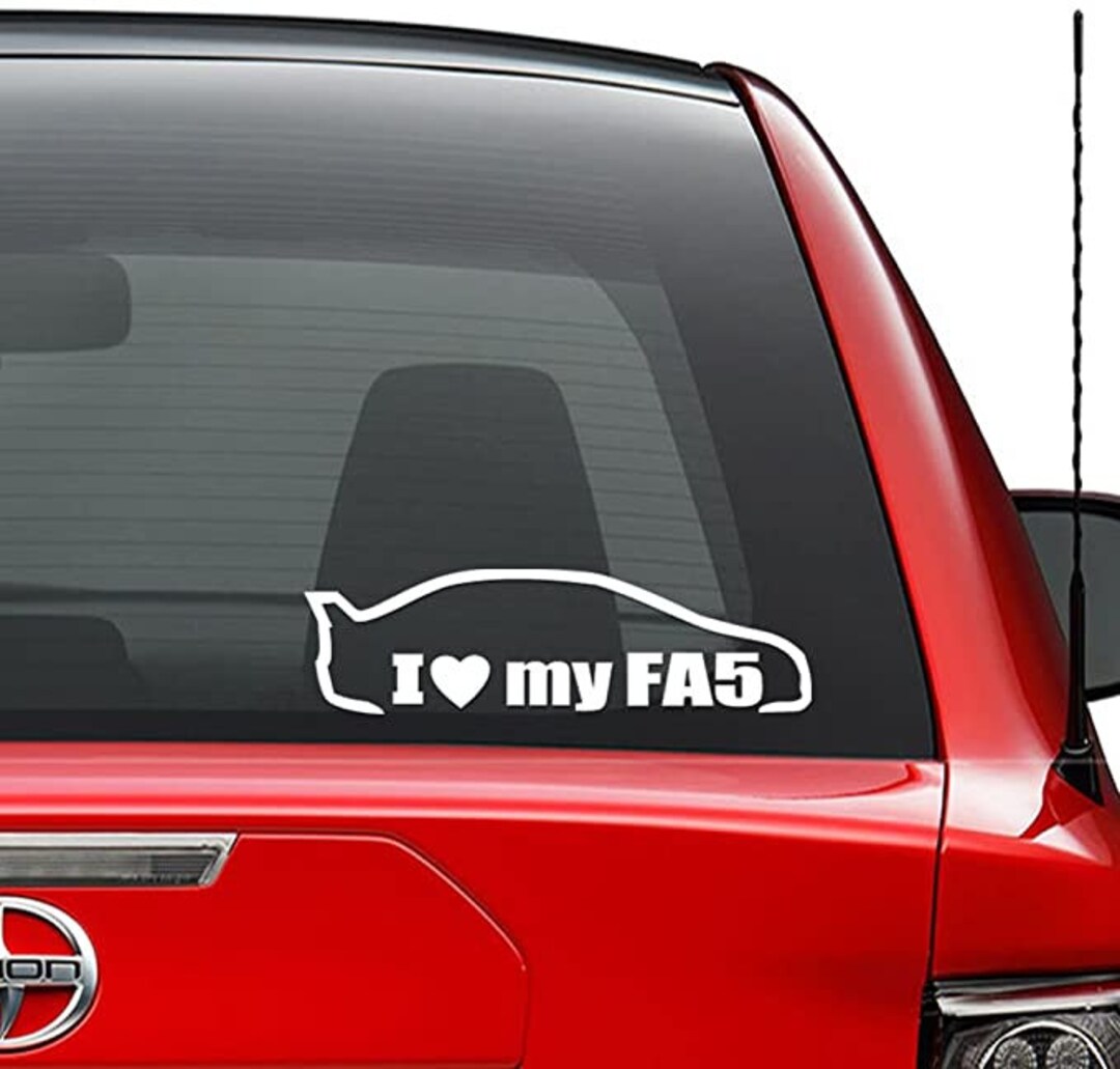 I Love My FA5 Japanese JDM Vinyl Decal Sticker Car Truck Vehicle Bumper ...
