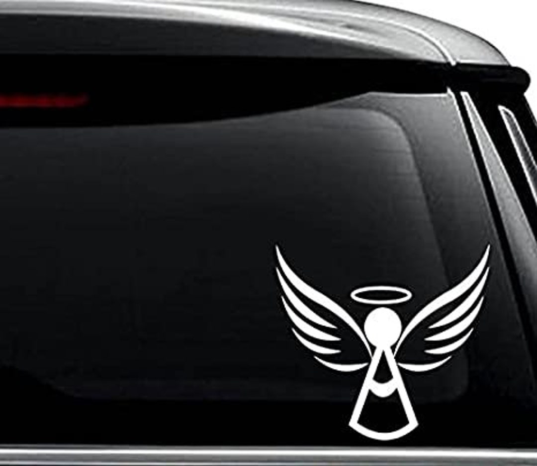 Angel Halo Wings Christian - Decal Sticker for Use on Laptop, Helmet ...