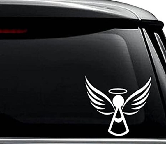 Angel Halo Wings Christian Decal Sticker for Use on Laptop - Etsy