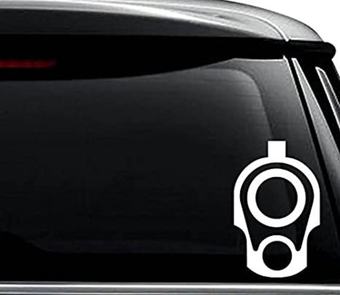 1911 45 ACP Pistol Gun Barrel Decal Sticker for Use on Laptop, Helmet ...