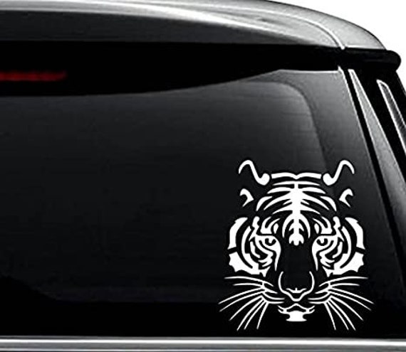 Tiger Face Animal Decal Sticker for Use on Laptop Helmet - Etsy