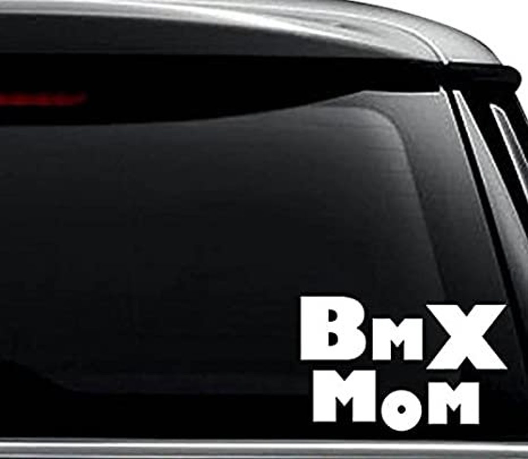 BMX Mom - Decal Sticker for Use on Laptop, Helmet, Car, Truck ...