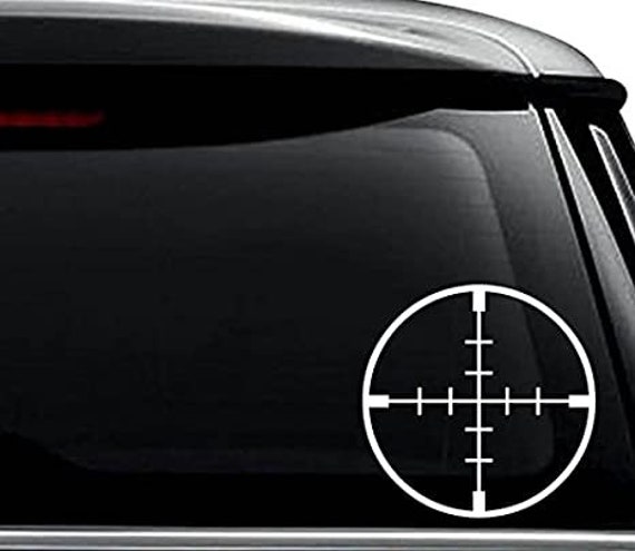 Sniper Crosshairs Scope Target Decal Sticker for Use on - Etsy
