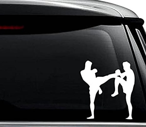 Muay Thai Kickboxer Kickboxing Decal Sticker for Use on - Etsy