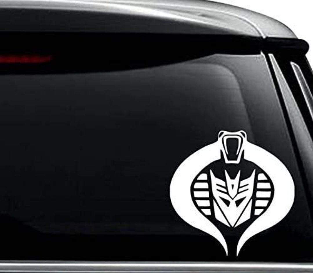Decepticon Cobra Commander Vintage - Die Cut Vinyl Decal Sticker for ...