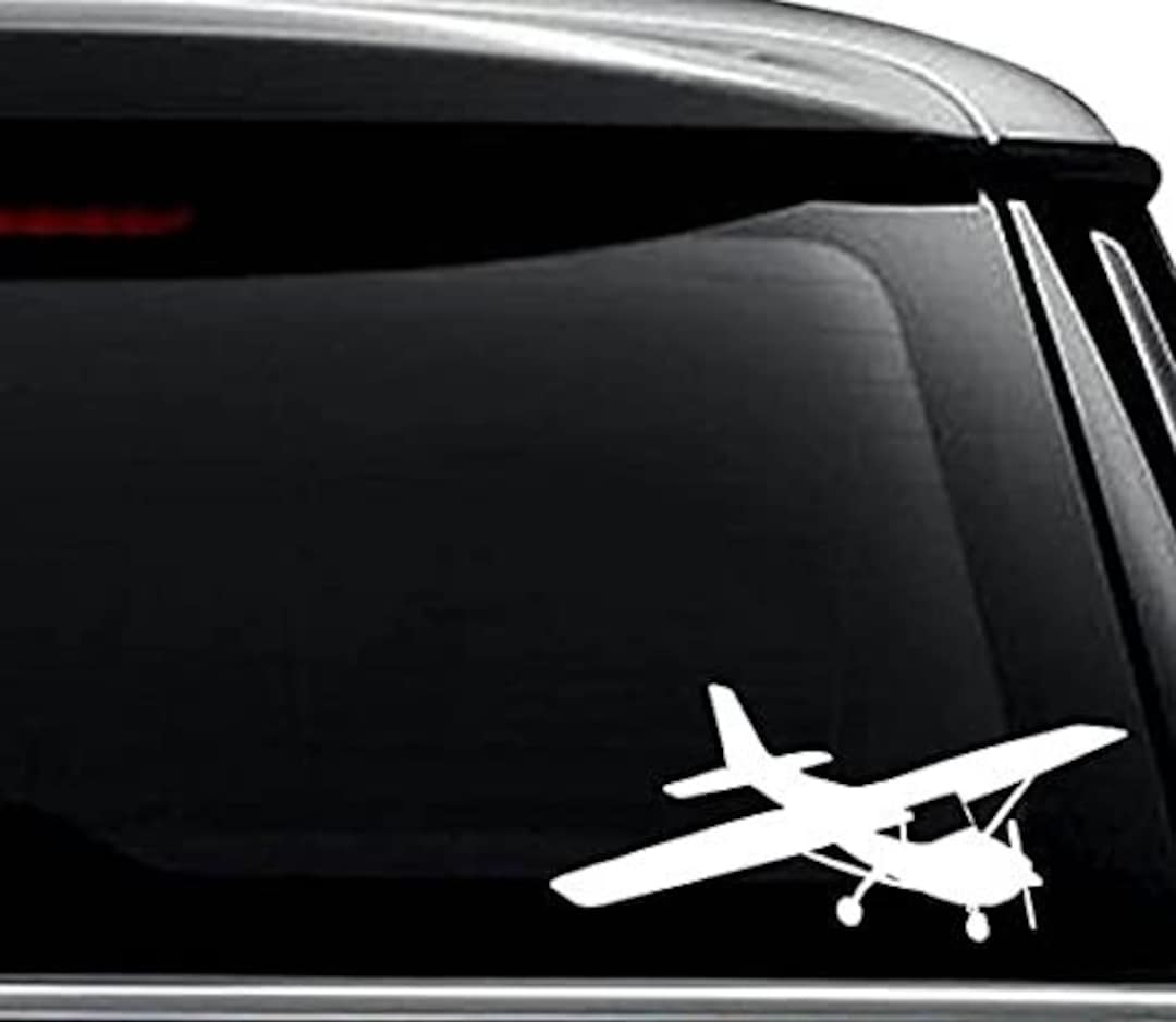 Cessna Plane Pilot - Die Cut Vinyl Decal Sticker for Car Truck ...