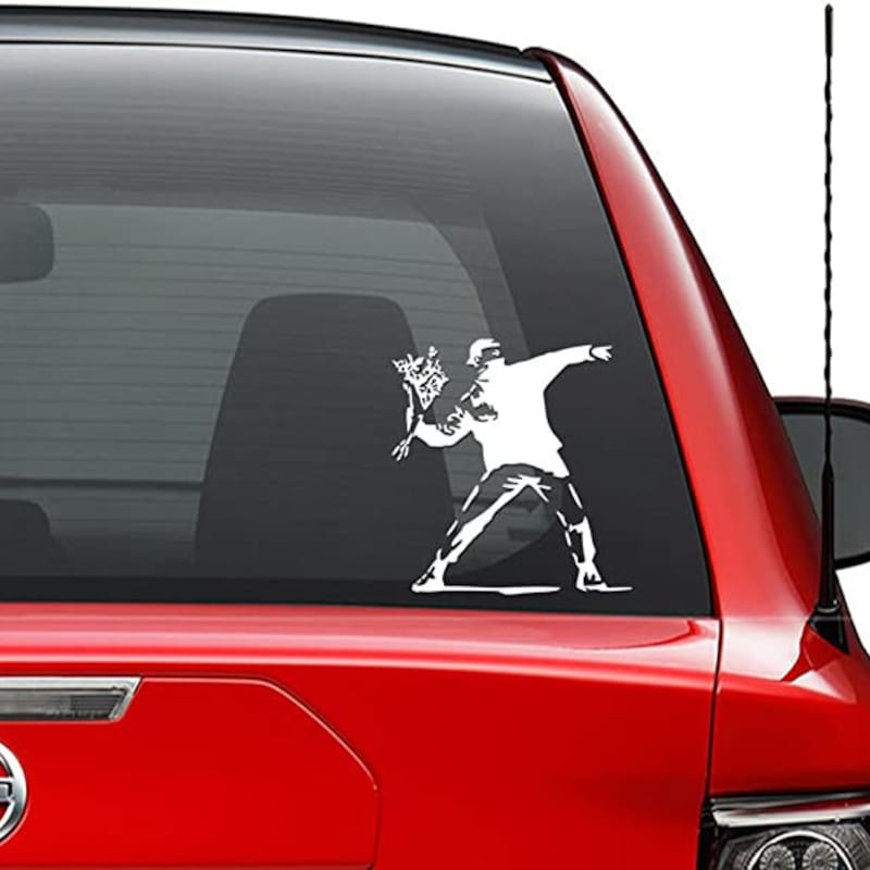 Banksy Car Decal - Etsy