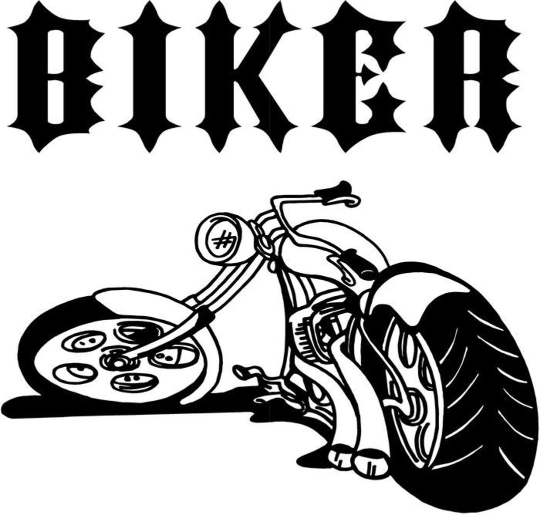 Motorcycle Biker Vinyl Decal Sticker Car Truck Vehicle Bumper Window ...
