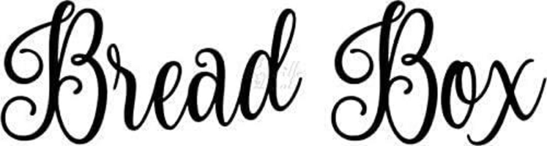 Bread Box Vinyl Decal Sticker for Home Office Decor Vehicle Window Sign ...