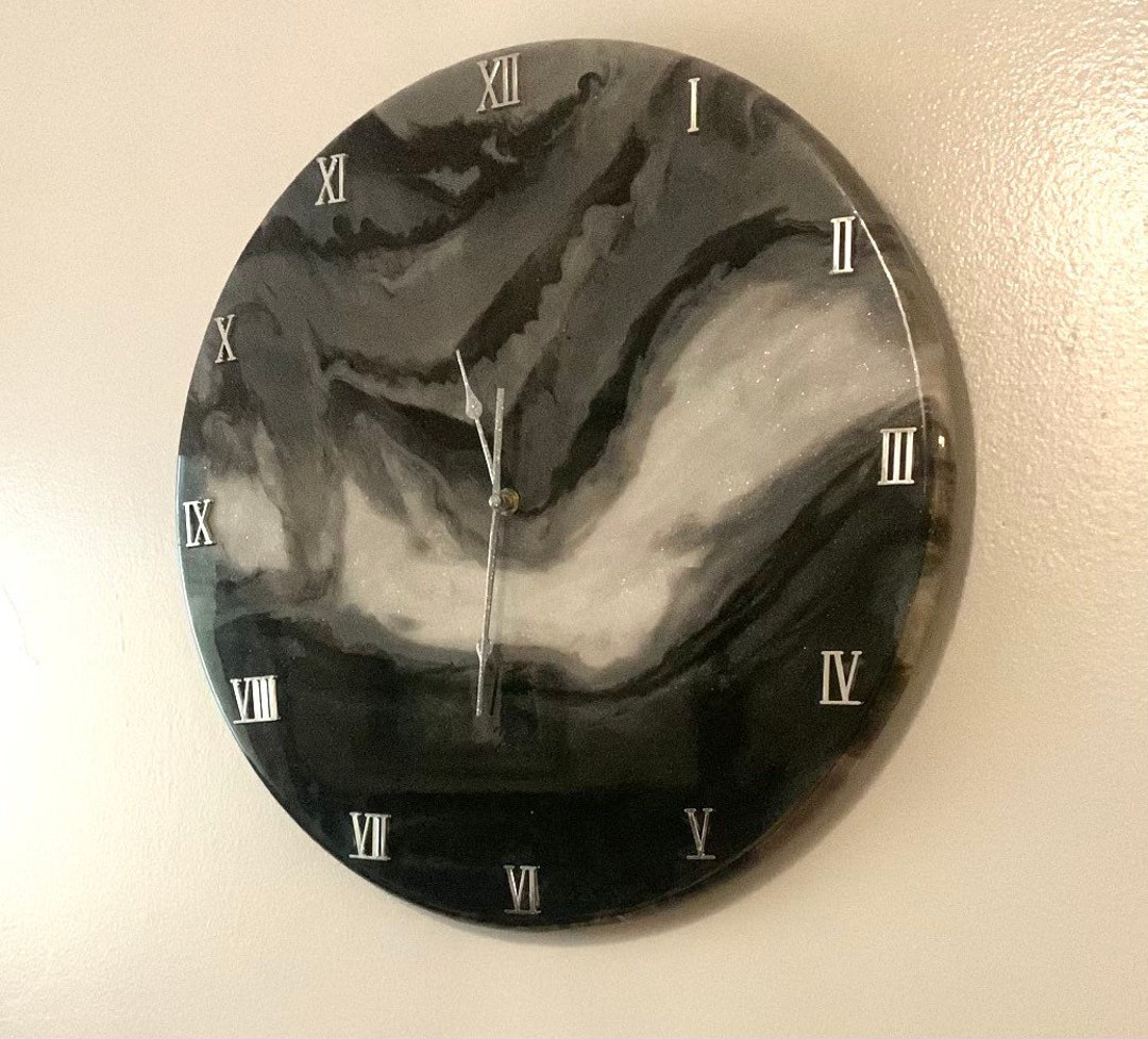 Resin Handmade Clock - Etsy