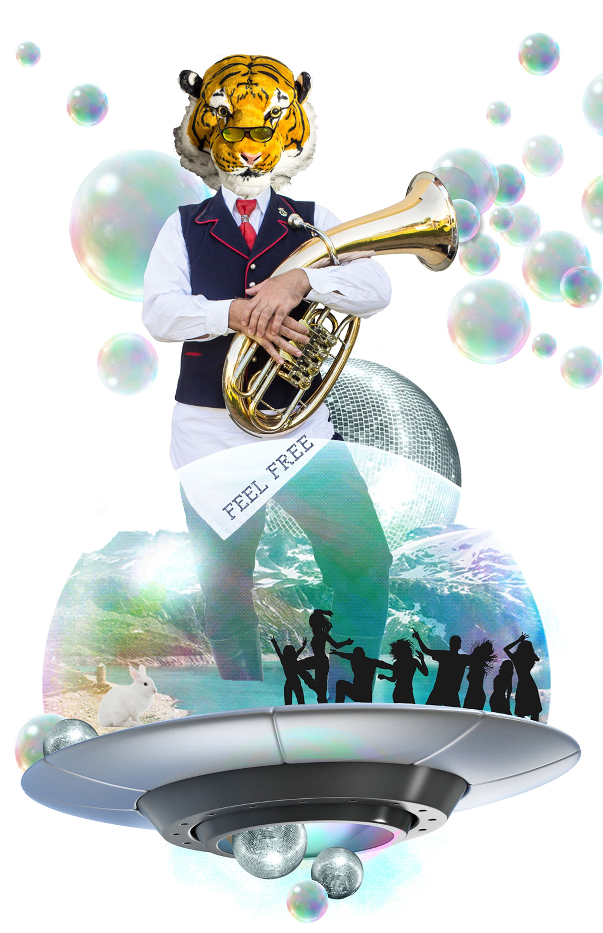 Disco Tiger, Kunstdruck, limitierte Auflage, signiert, nummeriert ...