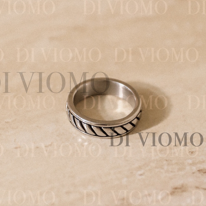 Silver Mens Compass Ring - Etsy