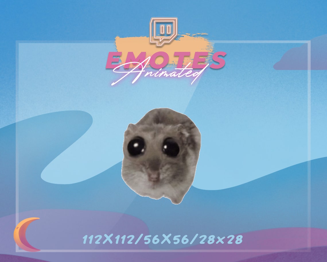 Big Eye Hamster Meme Emote: Animated Kawaii GIF (digital Download) - Etsy