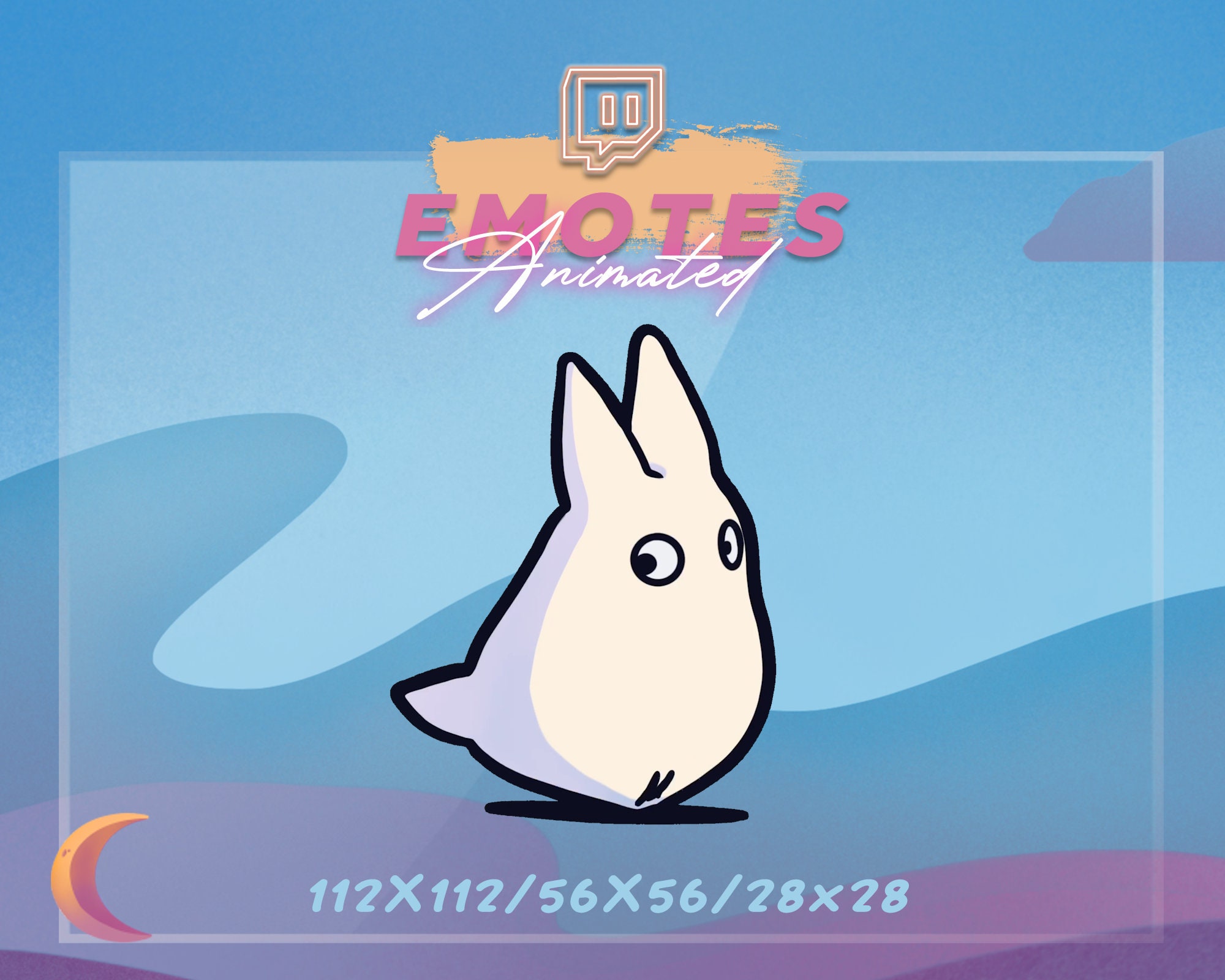 Totoro Ghost Emote Animated Twitch Anime Halloween Emote - Etsy Australia