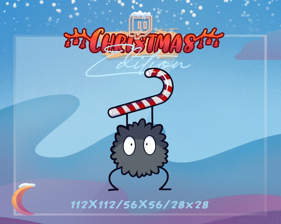 Twitch Chibi Emote - Spirted Away - Candy Cane Emote | Kawaii Emote ...