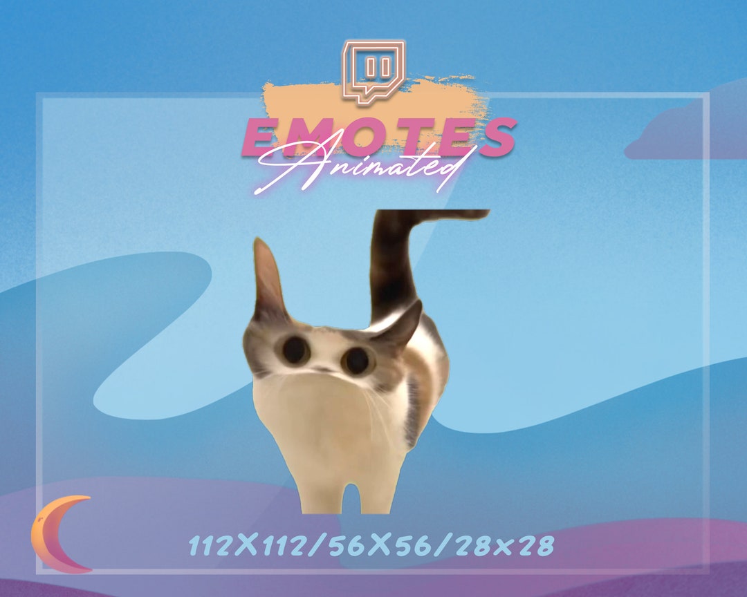 CAT Meow MEME Meme Emote Stream Emote Meme Emote Kawaii GIF - Etsy