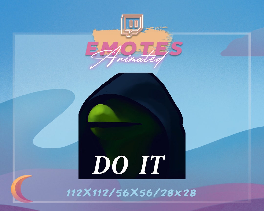Animatedemote - Evil Kermit | DO IT Emote| Dark Side Emote - Etsy Canada