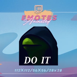Animatedemote - Evil Kermit | DO IT Emote| Dark Side Emote - Etsy