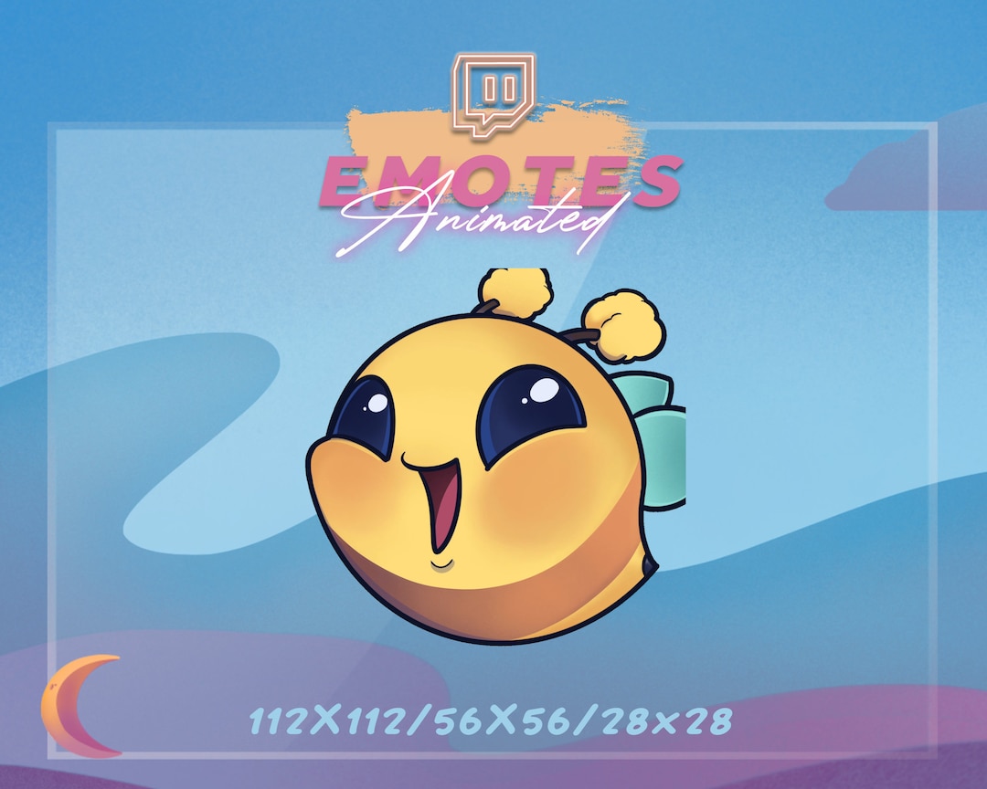 Animated BEE Emote - MOBA #1 | Funny Emote, Cute Bee Emote for Twitch ...