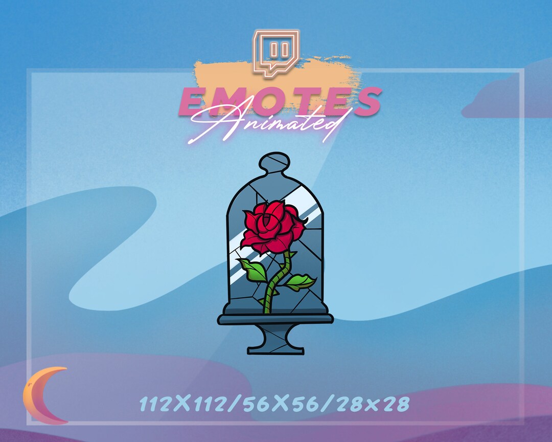 Animated Rose Emote: Twitch/discord Valentine's Day Emote (digital ...