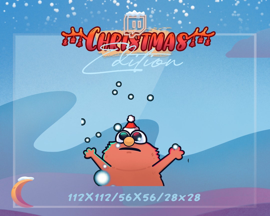 Animated Hellmo Emote - Twitch Snow Emote | Meme Emote | Kawaii GIF ...