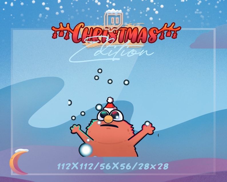 Animated Hellmo Emote Twitch Snow Emote Meme Emote Kawaii GIF Custom ...