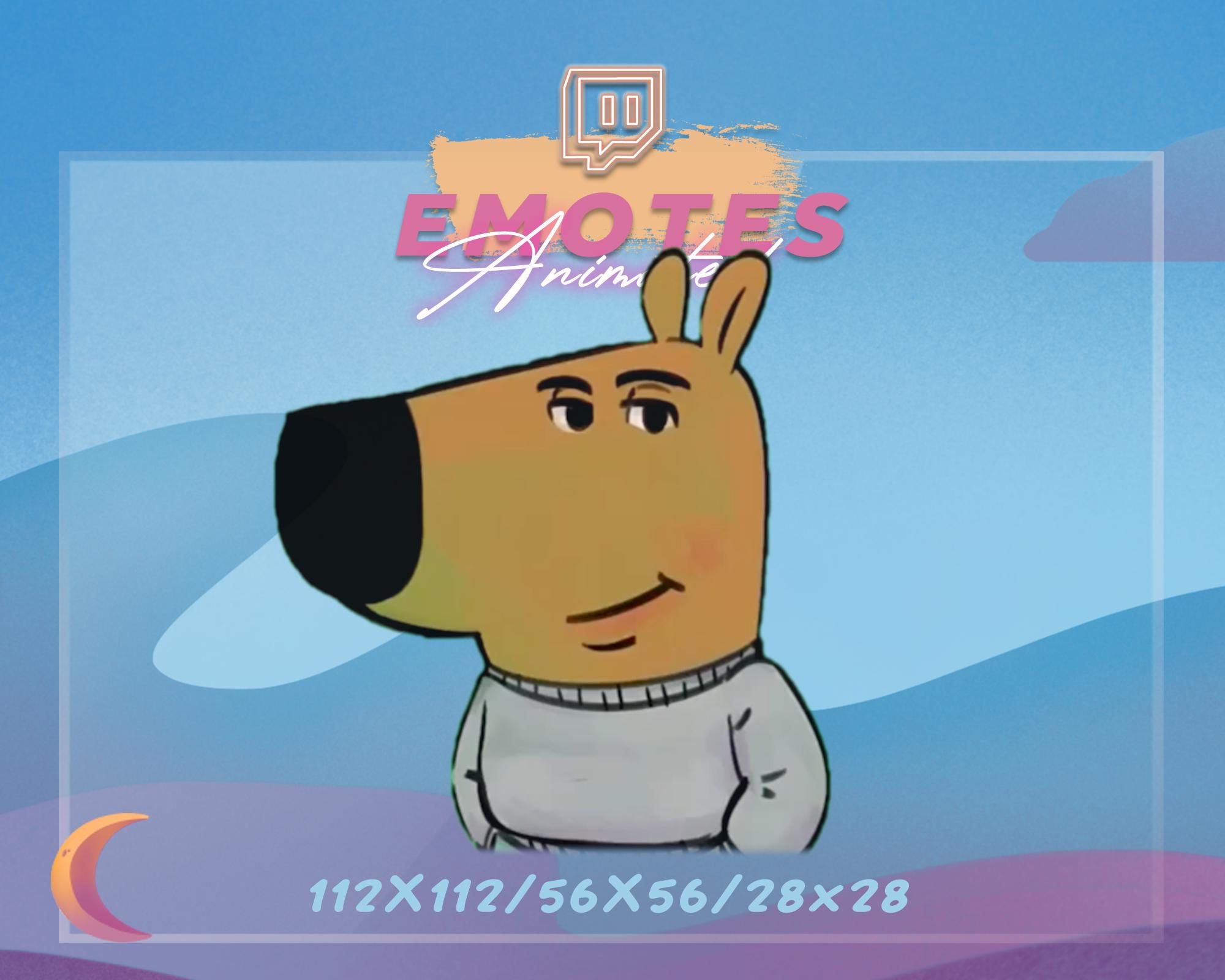 CHILL GUY Meme Emote Stream Emote Meme Emote Kawaii GIF - Etsy Canada