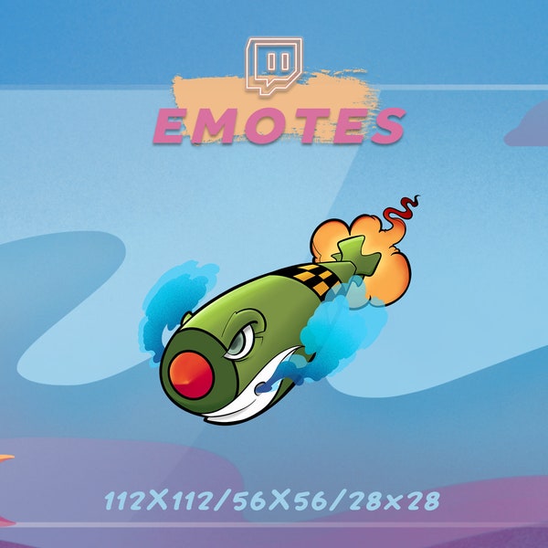 Rocket Emote Twitch - Etsy