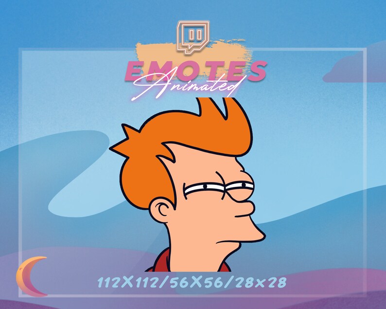 MEME Fry Not Sure If SUS Emote Animated Twitch Emote 420 Emote Doubt ...