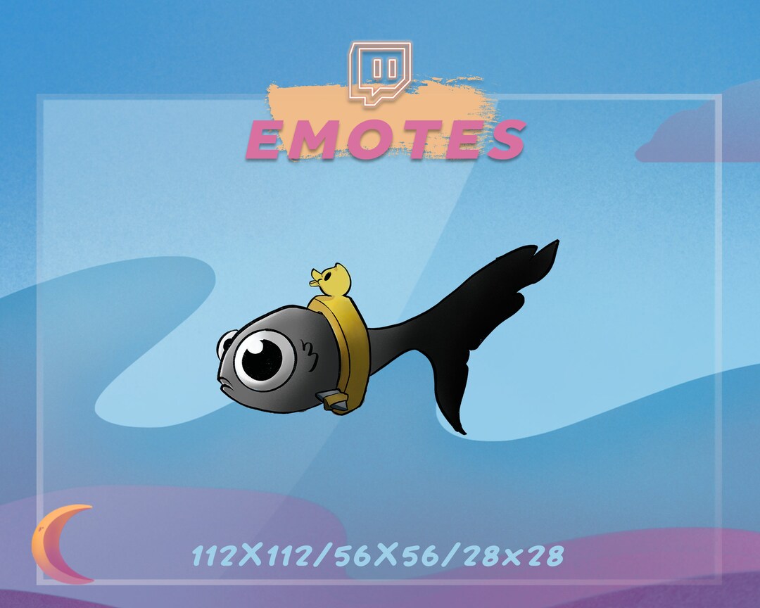 Fish Emote: Custom Rubber Duck Stream Emotes (digital Download) - Etsy