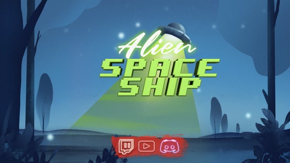 ANIMATED Alien Screens Lofi UFO Sci Fi Space Ship - Etsy