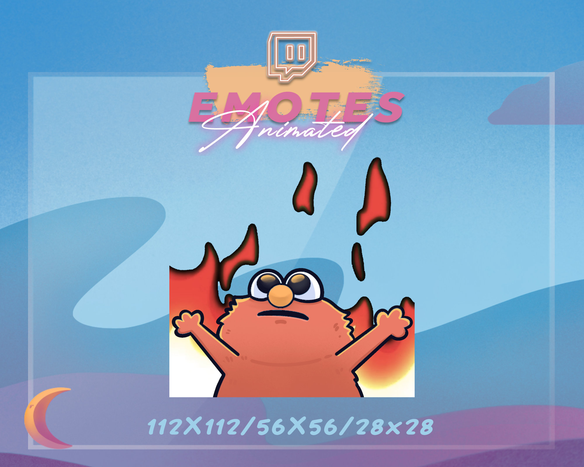Animated Hellmo Emote Twitch Fire Emote Meme Emote - Etsy Canada