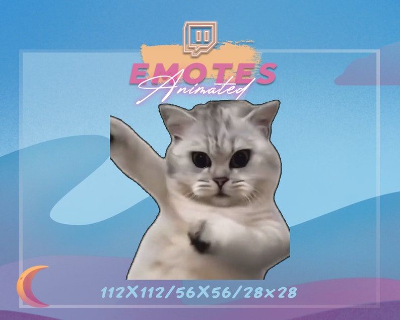 Dancing Cat Meme Emote: Koto Nai Cat GIF (instant Download) - Etsy
