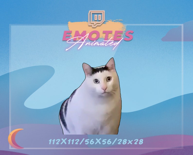 HUH Cat Meme Emote: Animated Kawaii GIF (digital Download) - Etsy