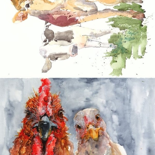 Decoupage Paper Chicken - Etsy