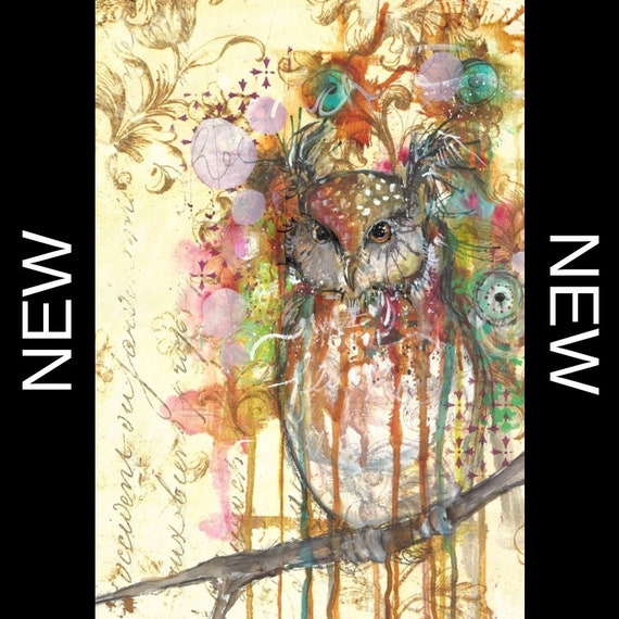 The Owl Decoupage Tissue Paper by Roycycled - Etsy