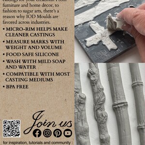 IOD Mould Faux Bois Iron Orchid Designs Decor Mould - Etsy