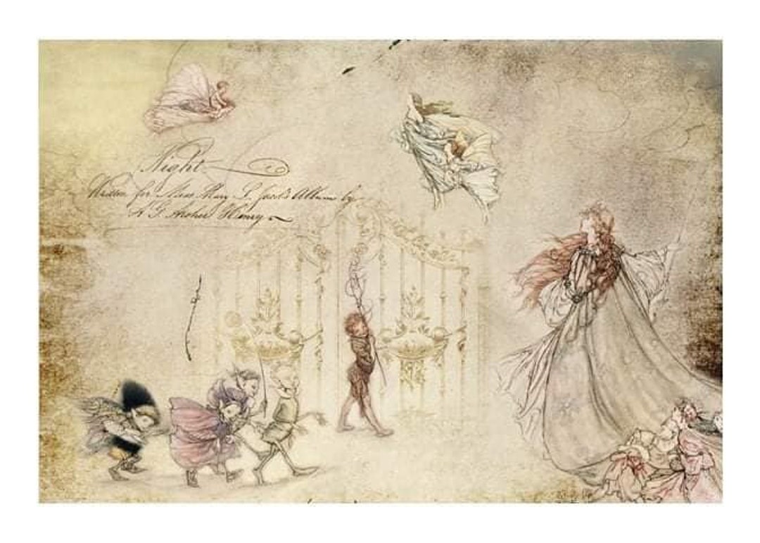 Fairies Decoupage Tissue Paper by Roycycled - Etsy