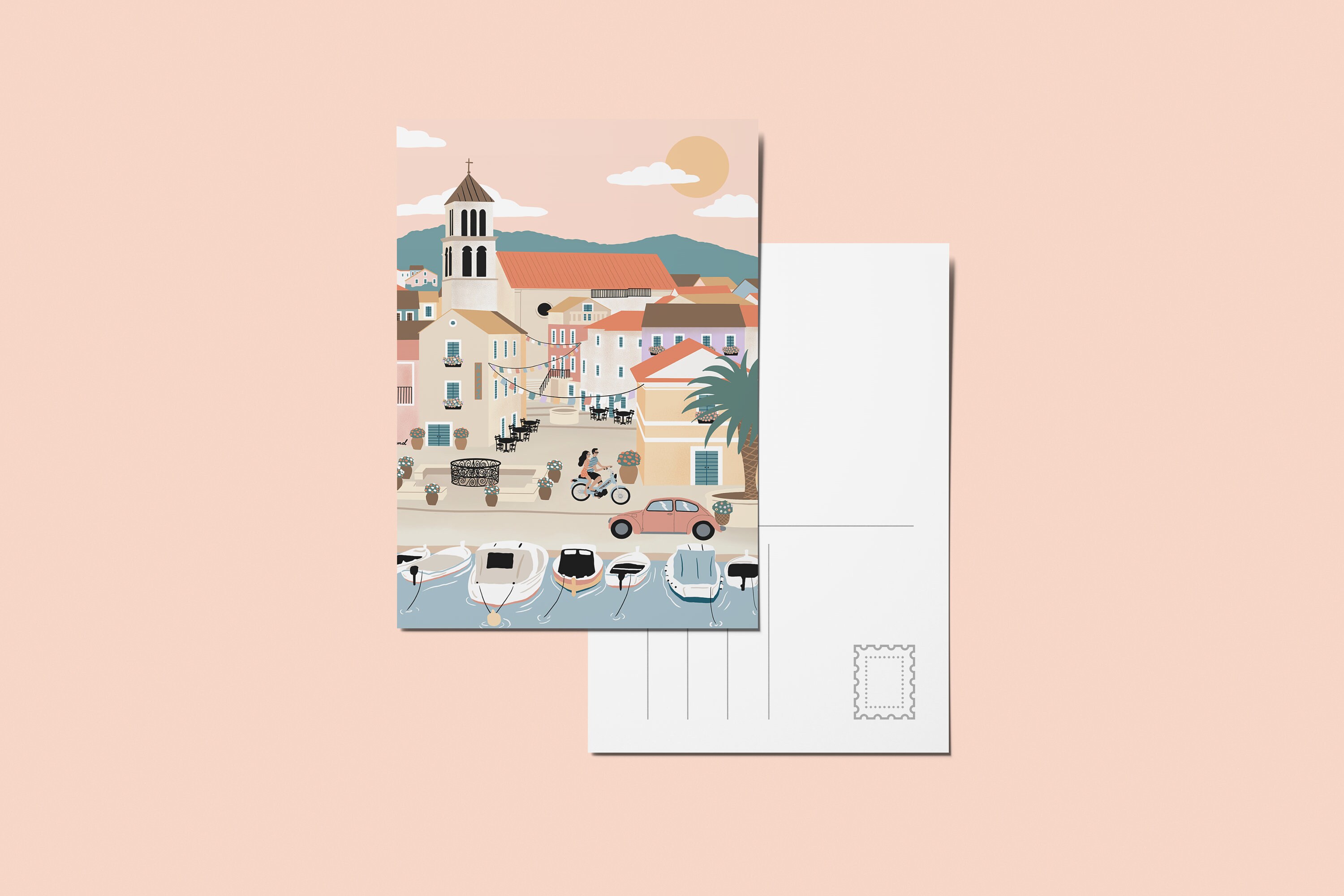 VODICE Croatia Postcard, Travel Card, A6 Postcard, A6 Mini Print Card ...