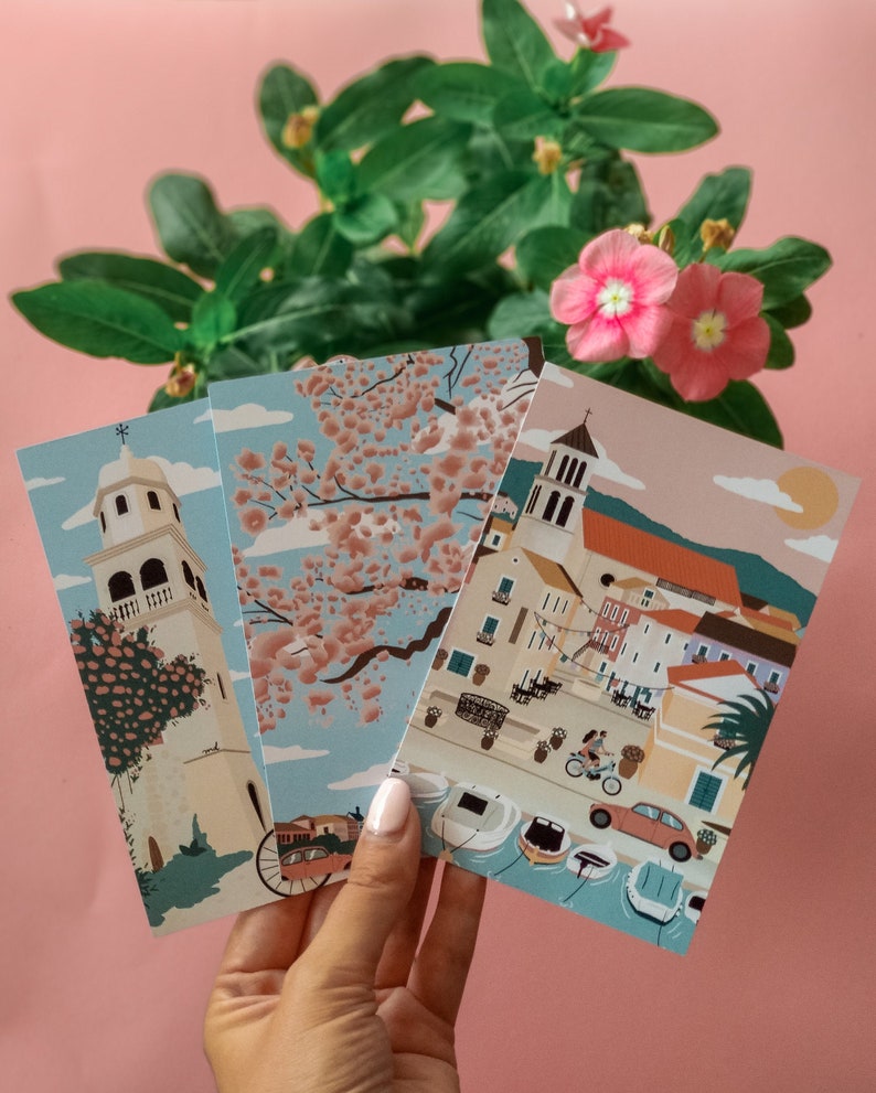 VODICE Croatia Postcard, Travel Card, A6 Postcard, A6 Mini Print Card ...